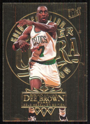 1995 ULTRA DEE BROWN 9 MINT GOLD MEDALLION BASKETBALL BOSTON CELTICS | eBay