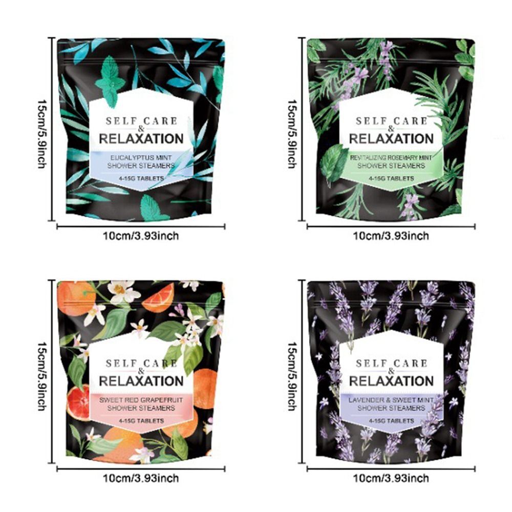 4 Tablets/Pack Self Care Relaxation Swear Shower Steamers Gift Set ...