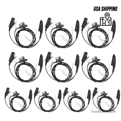 10PCS Earpiece Headset for GP328 PRO7350 PRO7450 PRO7550 MTX9250 PR860 ...