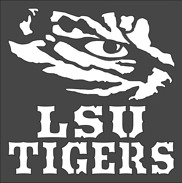 Lsu Football Logo Black And White
