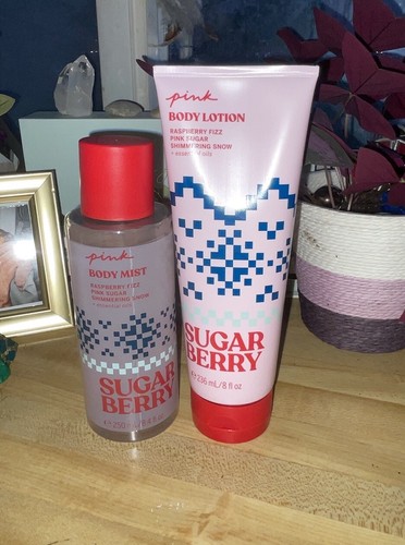 Victoria’s Secret Pink Sugar Berry Body Mist & Lotion Set Limited ...