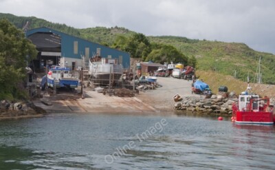 Photo 6x4 Crinan Boatyard Crinan Boatyard has extended its ramp and ...
