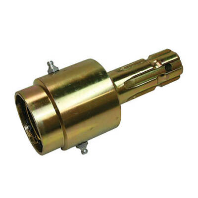 PTO Over-Running Coupler 1-3/8" 6 Spline Female/Male Extends PTO 4-3/4 ...