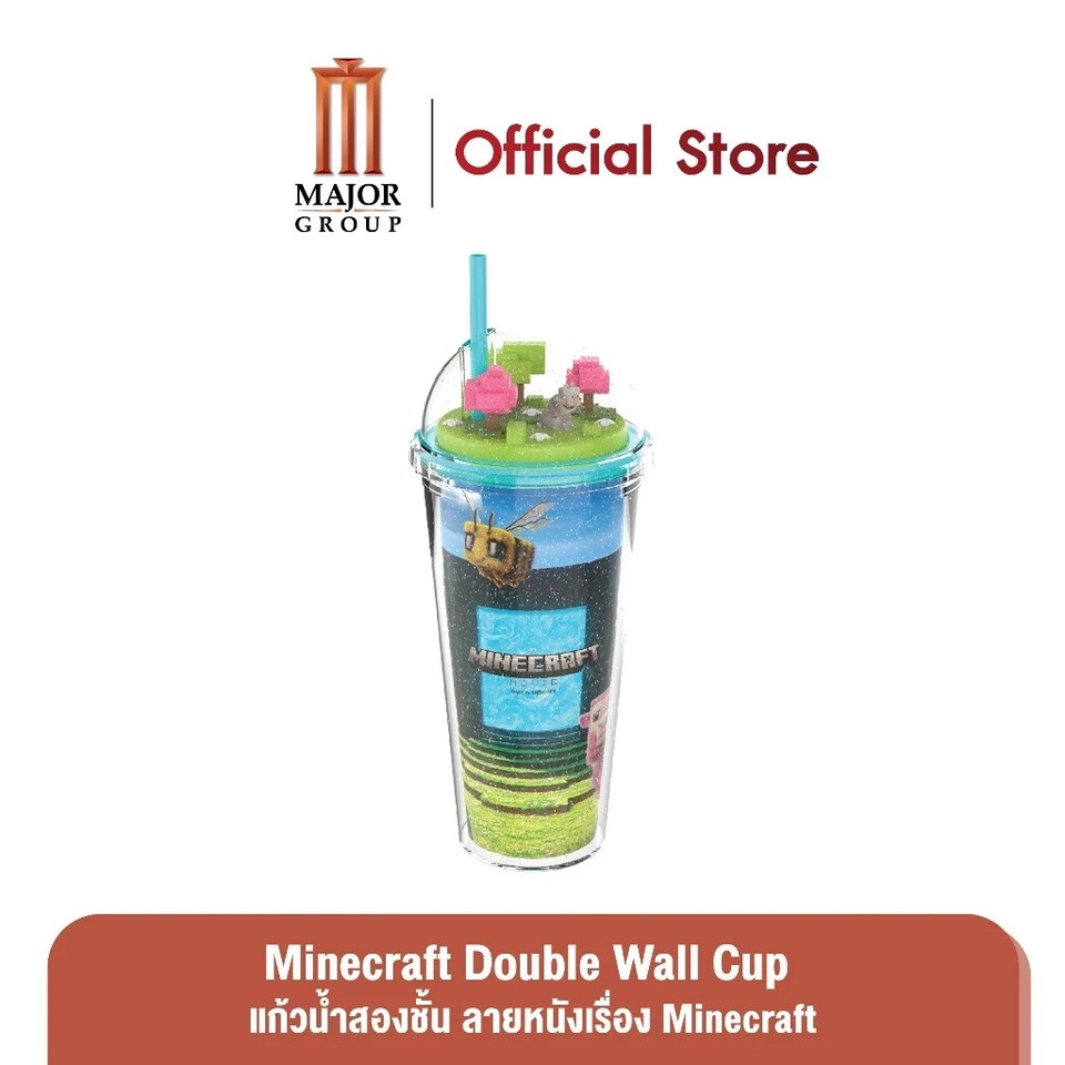 Minecraft Movie TNT Popcorn Bucket 64oz. & Double Wall Cup 20oz. Brand ...
