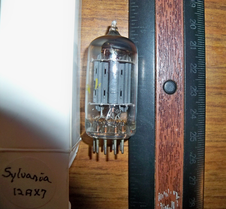 Strong SYLVANIA Long Gray Plate O Getter 12AX7A / ECC83 / 7025 Tube | eBay