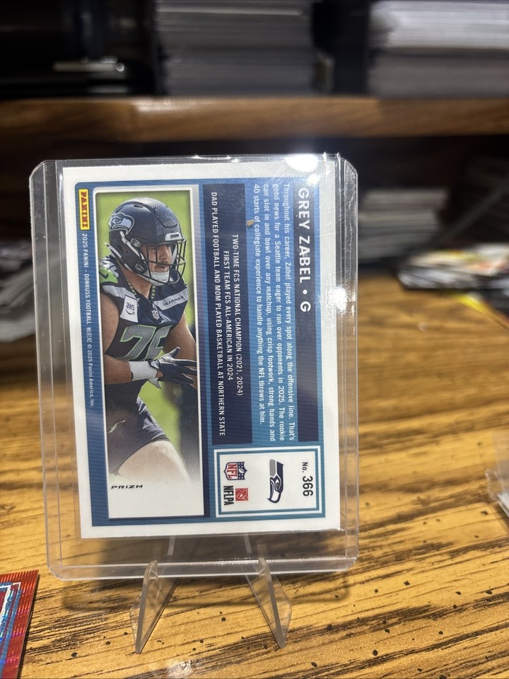 2025 Panini Donruss - Rated Rookie Grey Zabel #366 Optic Preview Red ...
