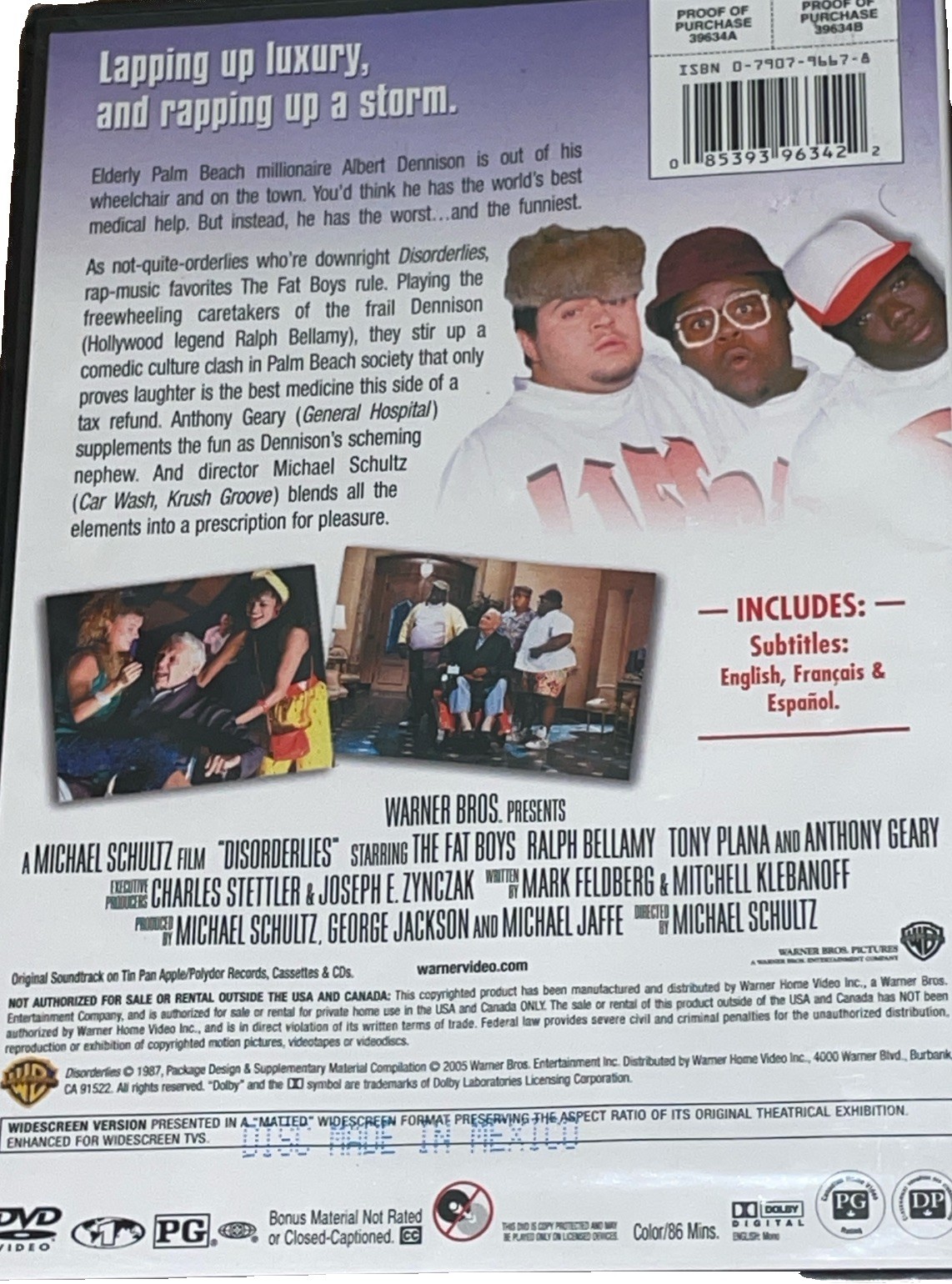 Disorderlies [DVD] (NEW) - The Fat Boys; Mark Morales, Darren Robinson ...
