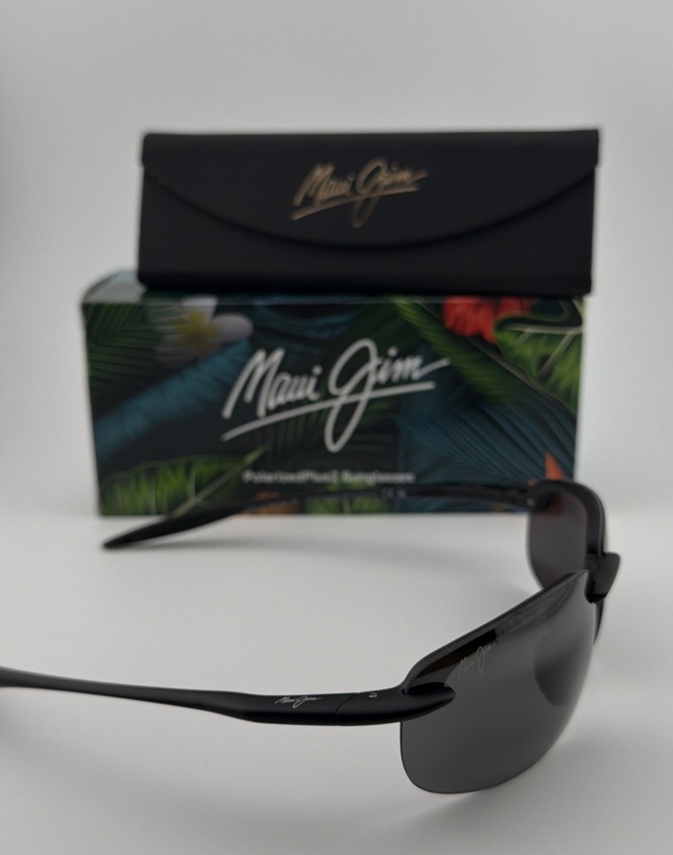 Maui Jim Ho'okipa Ultra Sunglasses Black Polarized MJ0676S-001 Made In ...