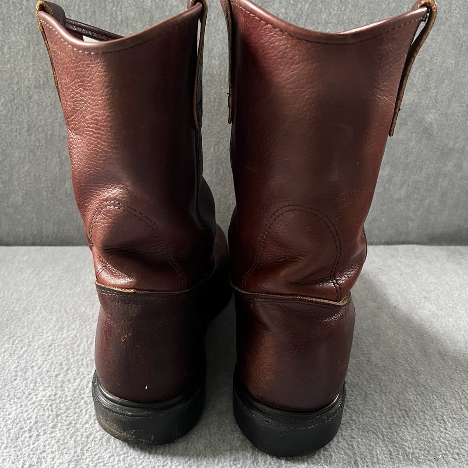 Red Wing 1132 Pecos Leather Boots Men 10.5 Made in USA ASTM F 2892-11 ...