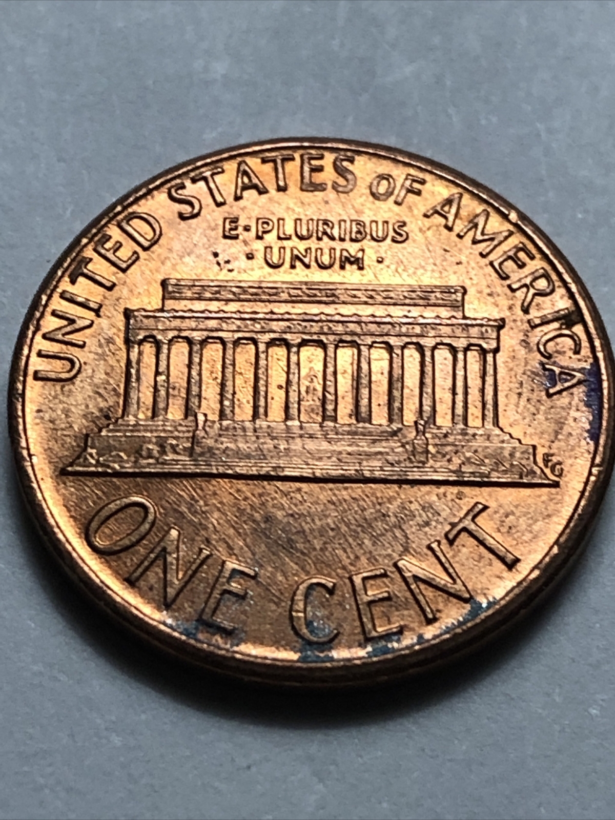 1988 Lincoln Penny Broadstruck Error Penny Rim Runs Through Letters Lot ...