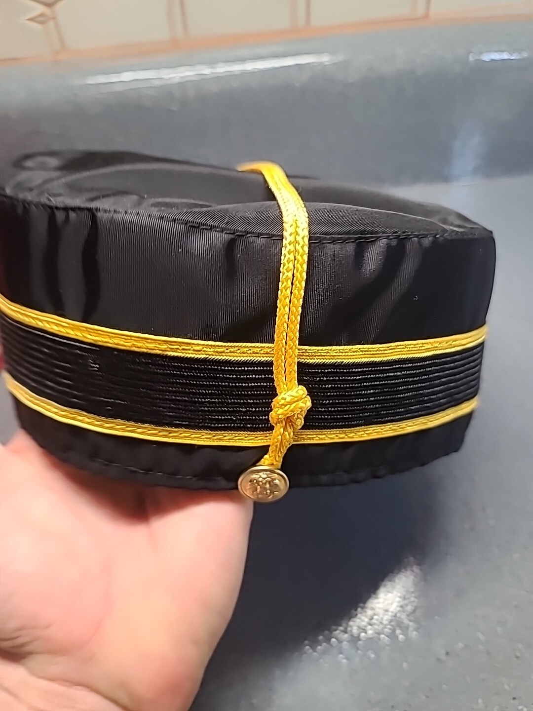 Vintage Masonic Mason Bellhop Style Hat Cap Double Eagle 32nd Degree ...