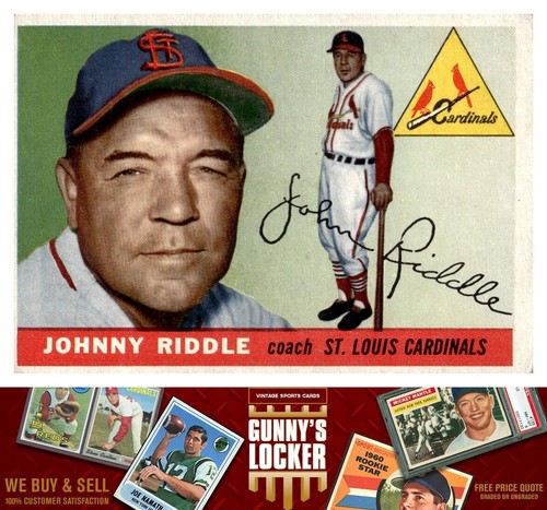 1955 Topps Johnny Riddle 98 St. Louis Cardinals | eBay