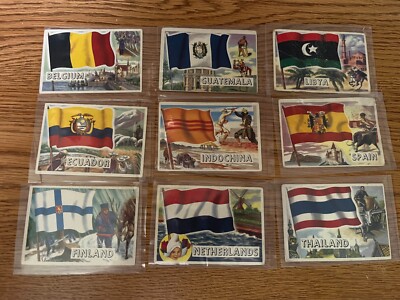 1952 Topps Flags of the World Nation State Trading Cards | eBay