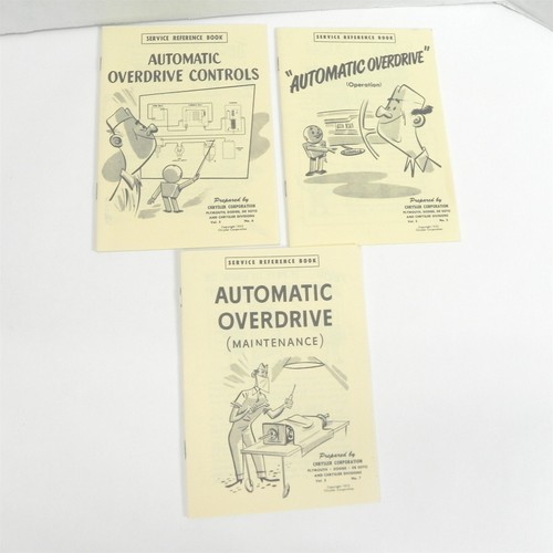 1952 CHRYSLER LOT OF 3 AUTOMATIC OVERDRIVE MAINTENANCE SERVICE ...
