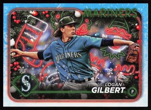 2024 TOPPS HOLIDAY LOGAN GILBERT #H156 Baseball MARINERS | eBay