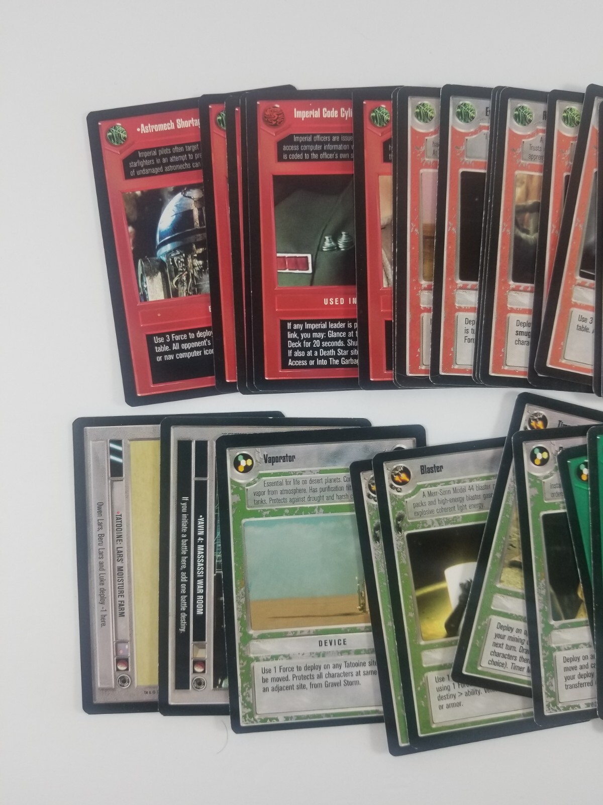 Star Wars CCG SWCCG Lot of 40 Limited LP/P Decipher Dark/Light Side (L1 ...