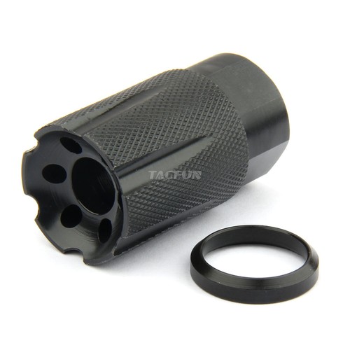 9mm Steel 1/2x28 TPI Compact Low Concussion Muzzle Brake Compensator ...