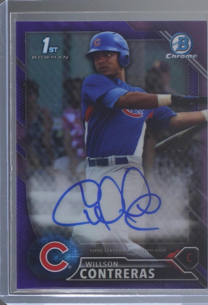2016 Bowman - Chrome Prospect Autographs Purple Refractor #CPA-WC ...