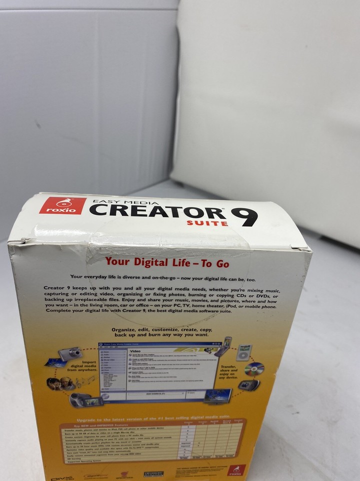 Roxio Easy Media Creator 9 Suite - New 815227007189| eBay