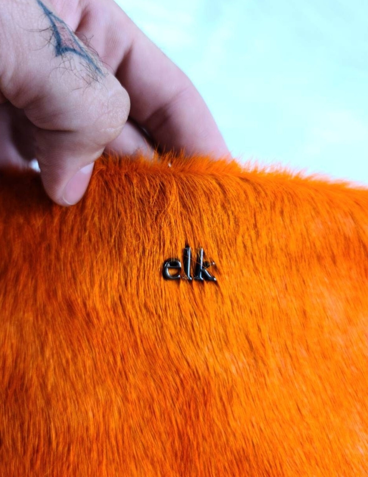 Women’s Elk Orange Hand Bag Pouch Purse Monogrammed FF Logo Canvas ...
