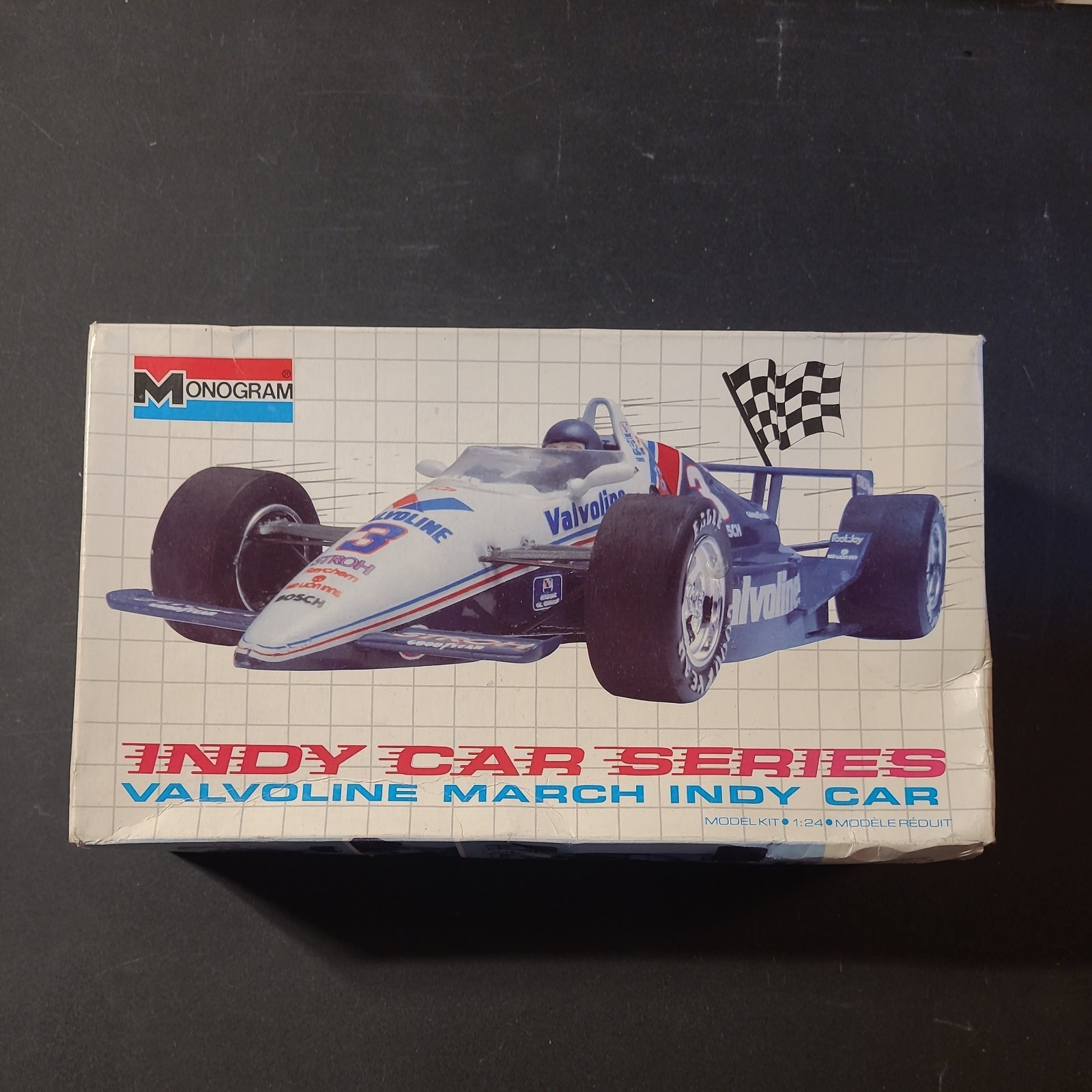 #87 Monogram Indy Car Series Valvoline March #2791 1/24 Scale Model Kit ...