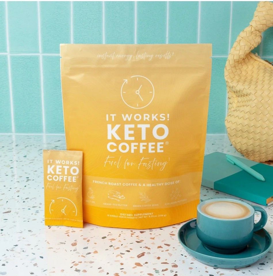 It Works Keto Coffee 15 Packets with MCT Oil New And Improved Factory ...