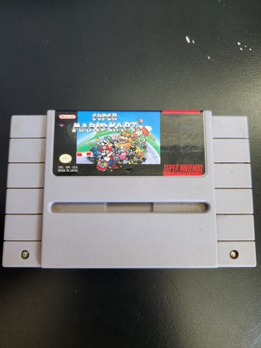 Super Mario Kart (Nintendo SNES, 1992) Game Cartridge - TESTED - Quick ...