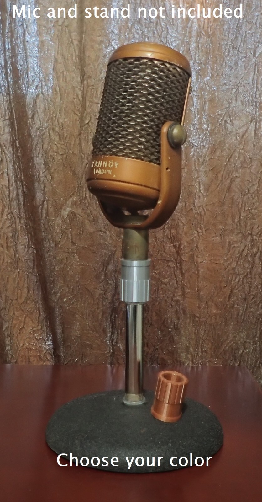 Display Stand Adapter for Tannoy 442 Vintage London Microphone - No ...
