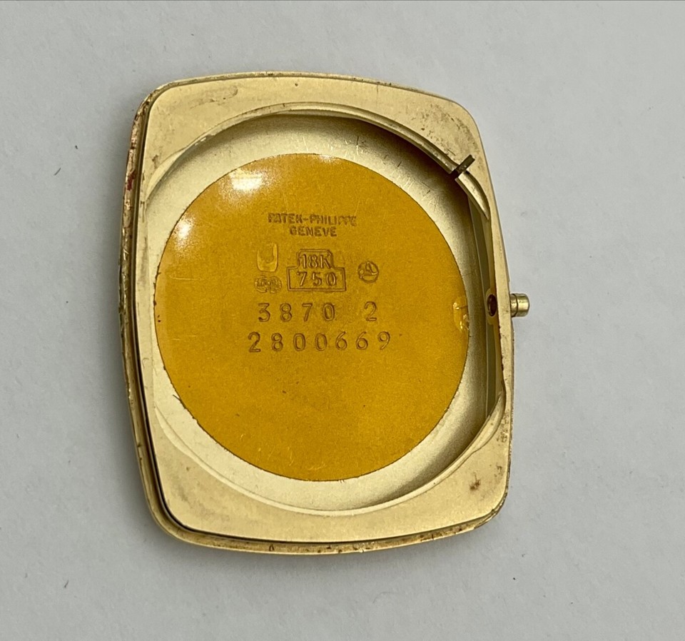 Patek Philippe 3870 18K Yellow Gold Diamond Watch Vintage 1982 Box ...