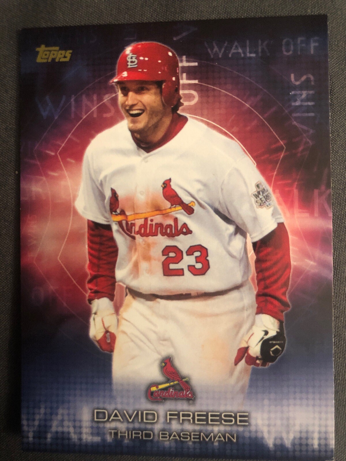David Freese 2016 Topps Walk Off Wins #WOW-5 St. Louis Cardinals + 33 ...