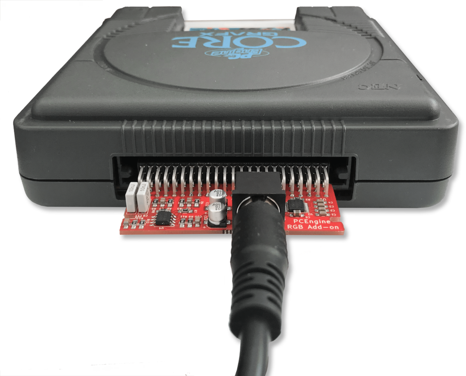 NEC PC Engine RGB + Audio Add-On Board CoreGrafx TurboGrafx-16 Adapter ...