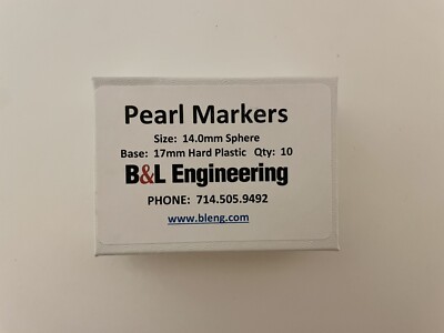 B&L Engineering Motion Capture Pearl Markers, 14.0mm Reflective Markers ...