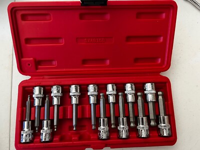 Mac Tools 13-PC. 3/8" Drive SAE and Metric Speed Hex Bit Set- SXAB15B ...