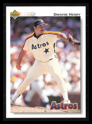 Dwayne Henry 1992 Upper Deck #430 Houston Astros | eBay
