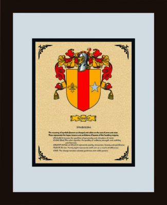 HERALDRY COAT OF ARMS ~ ROSARIO FAMILY CREST ~ FRAMED | eBay