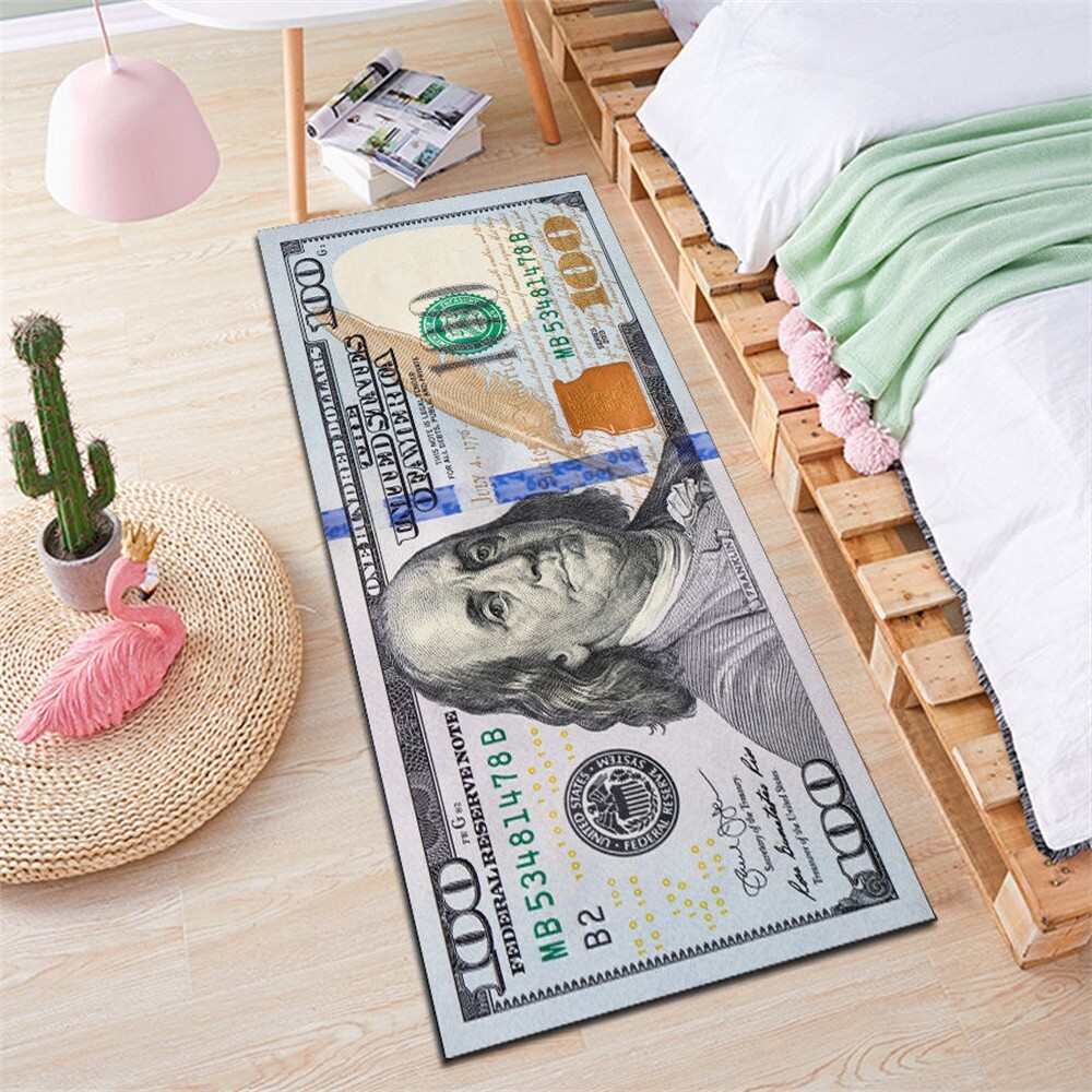Dollar Carpet Money Rugs Dollar Bill Runner Area Rug For Bedroom Carpet ...