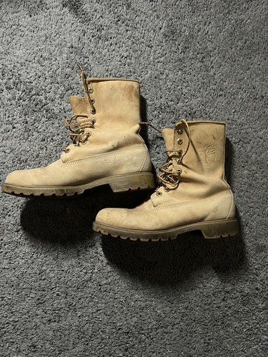 VINTAGE 80’s USA Leather Timberland Lace Up Brown Oil Resistant Work ...