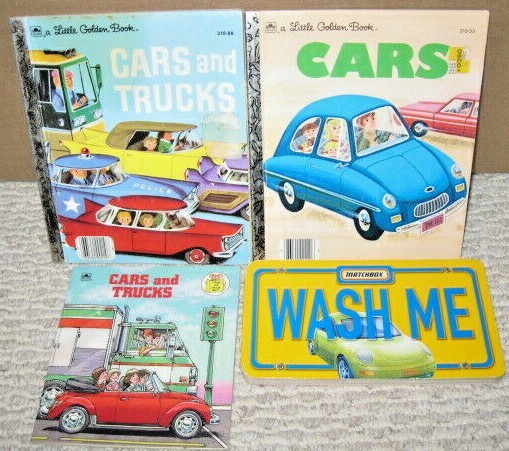 Children's Books Lot of 4 Asst. Car Themed Books Hardcover/Softcover | eBay