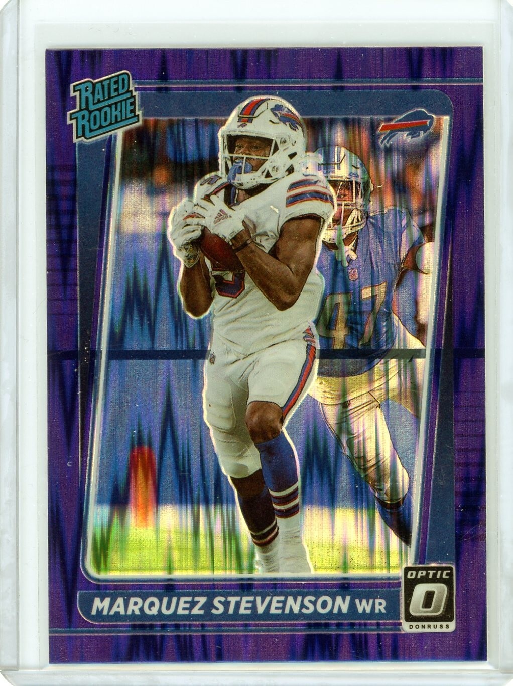 2021 Panini Donruss Optic Marquez Stevenson Purple Shock Prizm RC #257 ...