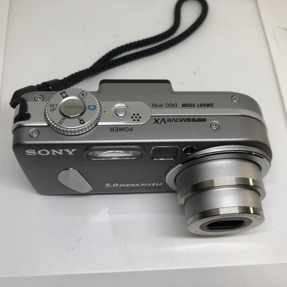 Sony Cyber-Shot DSC-P10 5.0MP Digital Camera 3x Zoom - Silver, Tested ...