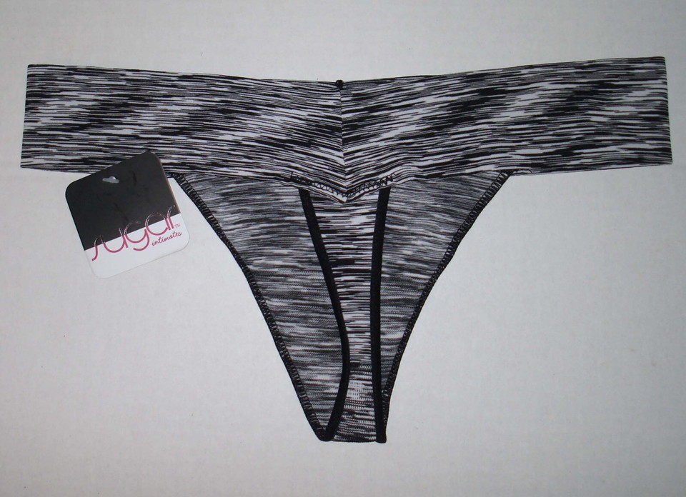 JUNIORS SUGAR INTIMATES THONG PANTIES BLACK M MEDIUM | eBay
