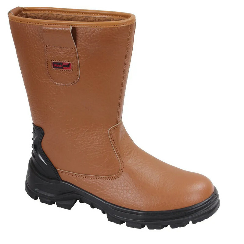 Mens Safety Rigger Work Boots Leather Brown Black Tan Steel Toe Cap | eBay