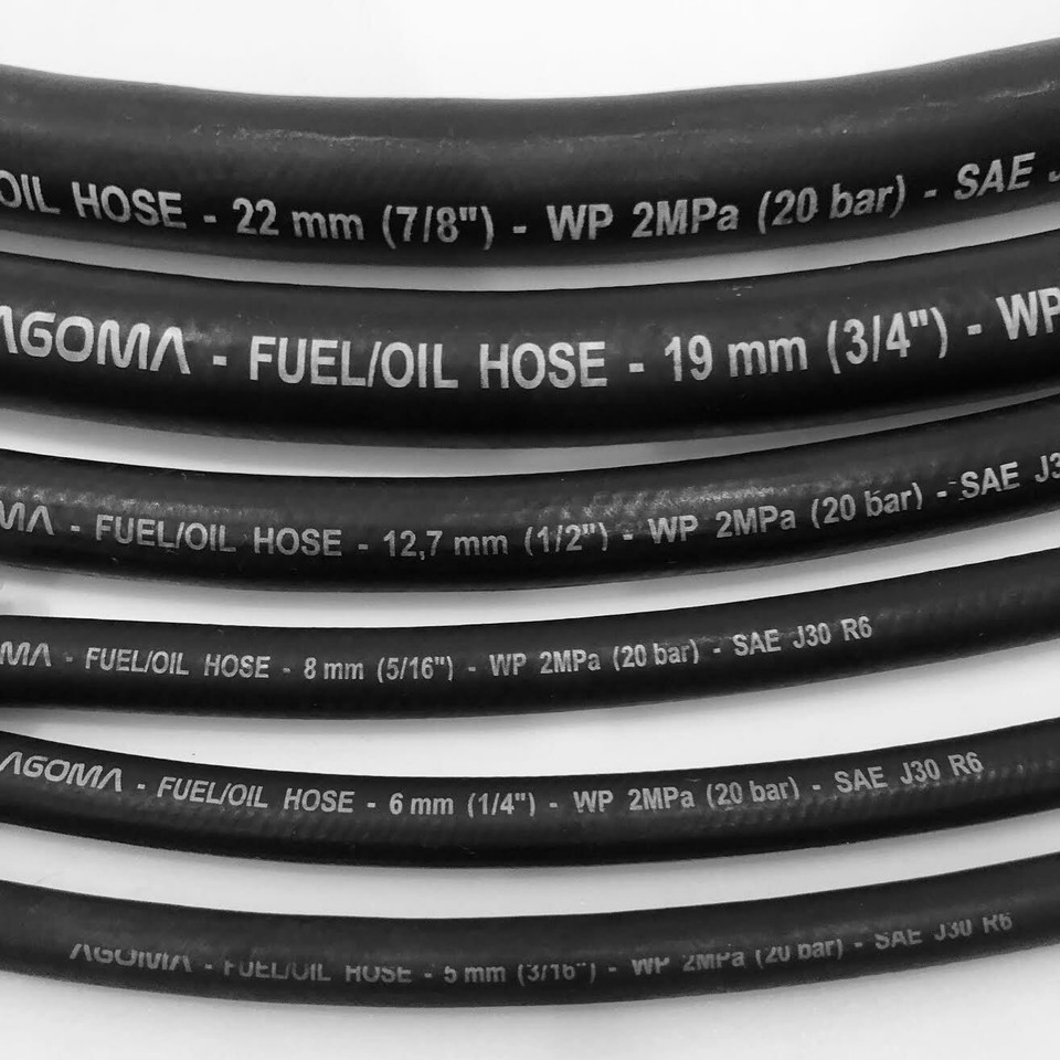 E10 UNLEADED RUBBER REINFORCED FUEL HOSE - PETROL DIESEL OIL LINE FUEL ...