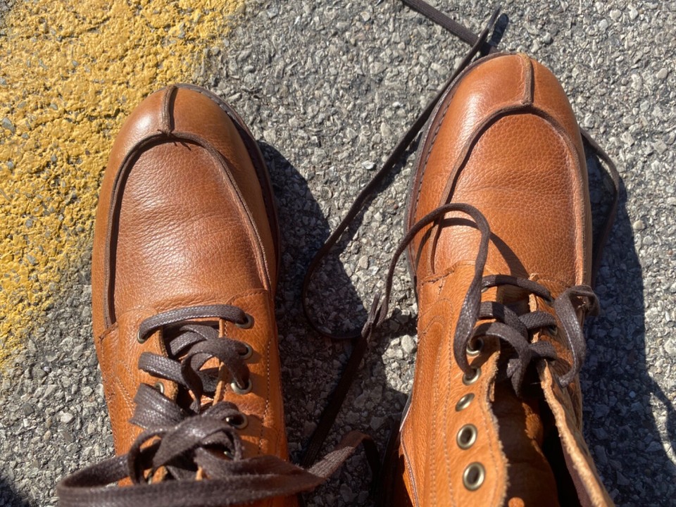 Used Allen Edmonds Rainier Split Toe Blucher Men's 11 1/2 D Boots Brown ...