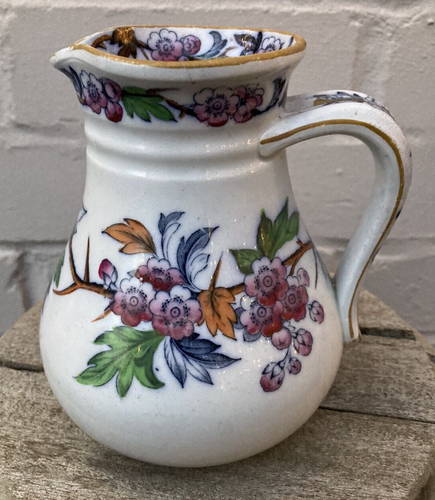 Antique 19th Century Floral 5766 Pattern Jug 14.5cm (Geoffrey Fisk ...