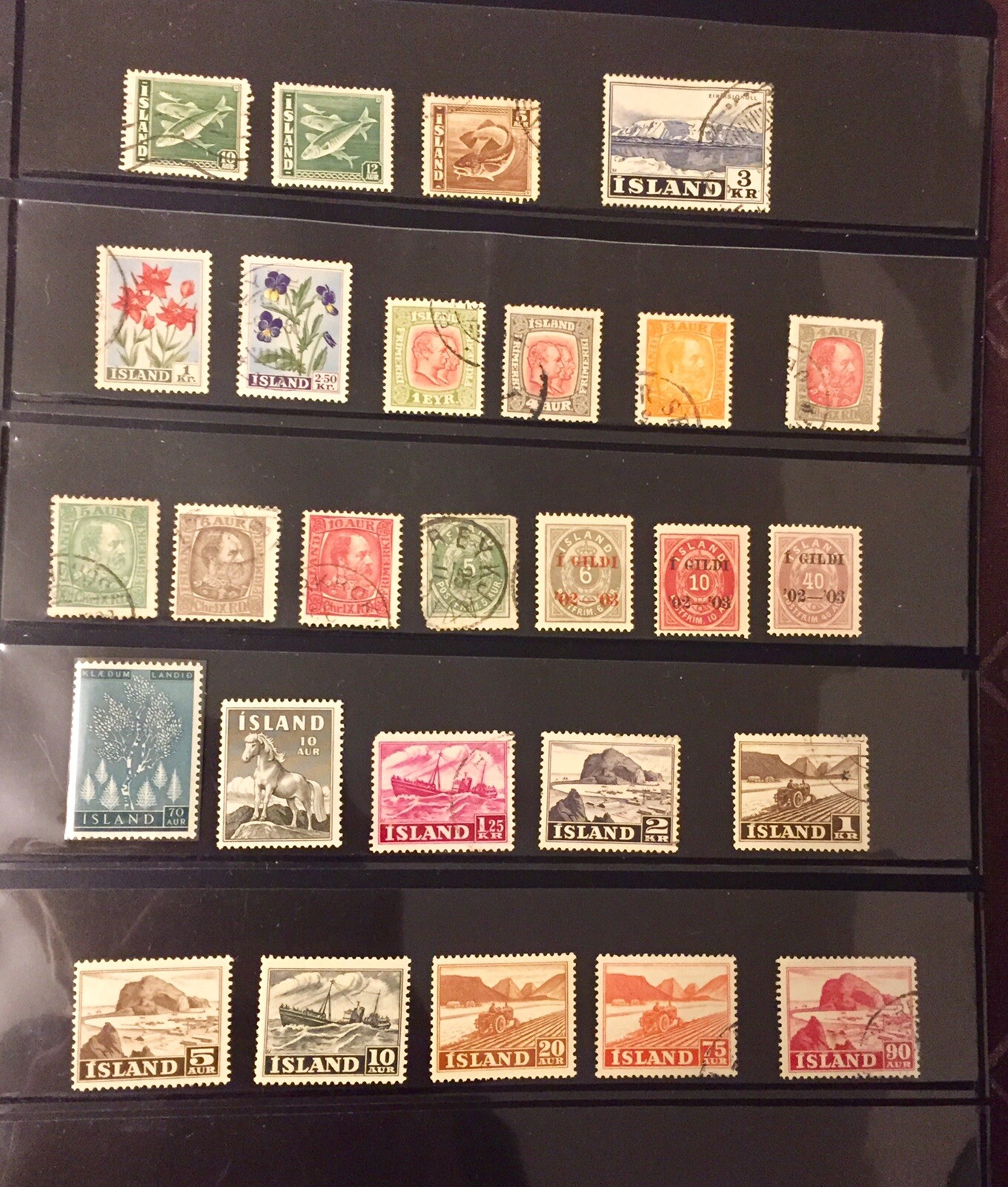 THE ICELANDIC COLLECTION 261 USED AND UNUSED ICELAND (ISLAND) STAMPS ...