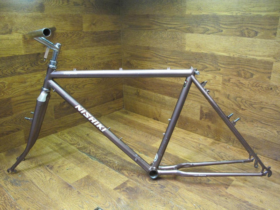 VINTAGE NISHIKI WESTWOOD STEEL 26" CRUISER FRAME SET 17" - BULLMOOSE ...