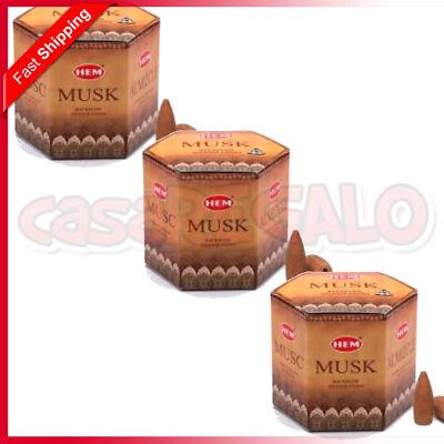 HEM BACKFLOW - Musk Incense Cones | eBay