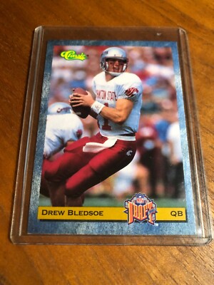 1993 CLASSIC DREW BLEDSOE Football CARD #1 RC Rookie PATRIOTS NFL DRAFT ...