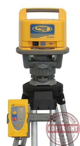 SPECTRA PRECISION LL500 ROTARY LASER LEVEL, TRANSIT, LASERPLANE,TOPCON ...